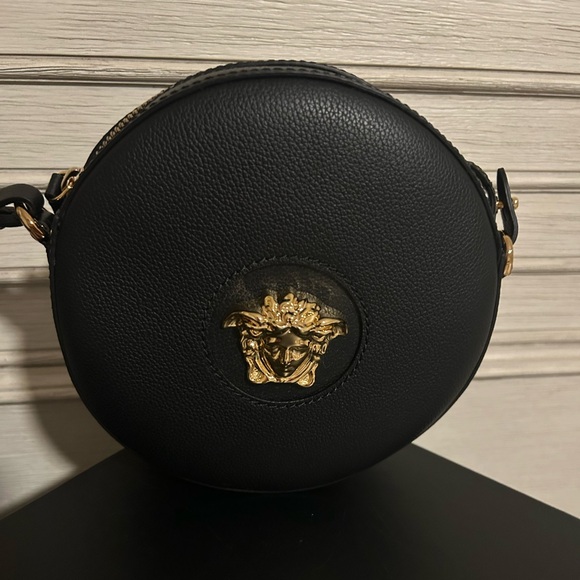 Versace | Bags | Versace La Medusa Round Camera Crossbody Bag | Poshmark